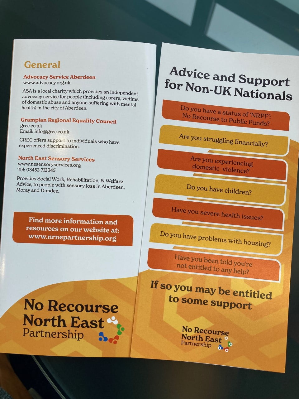 Advice And Support For Non UK Nationals No Recourse North East